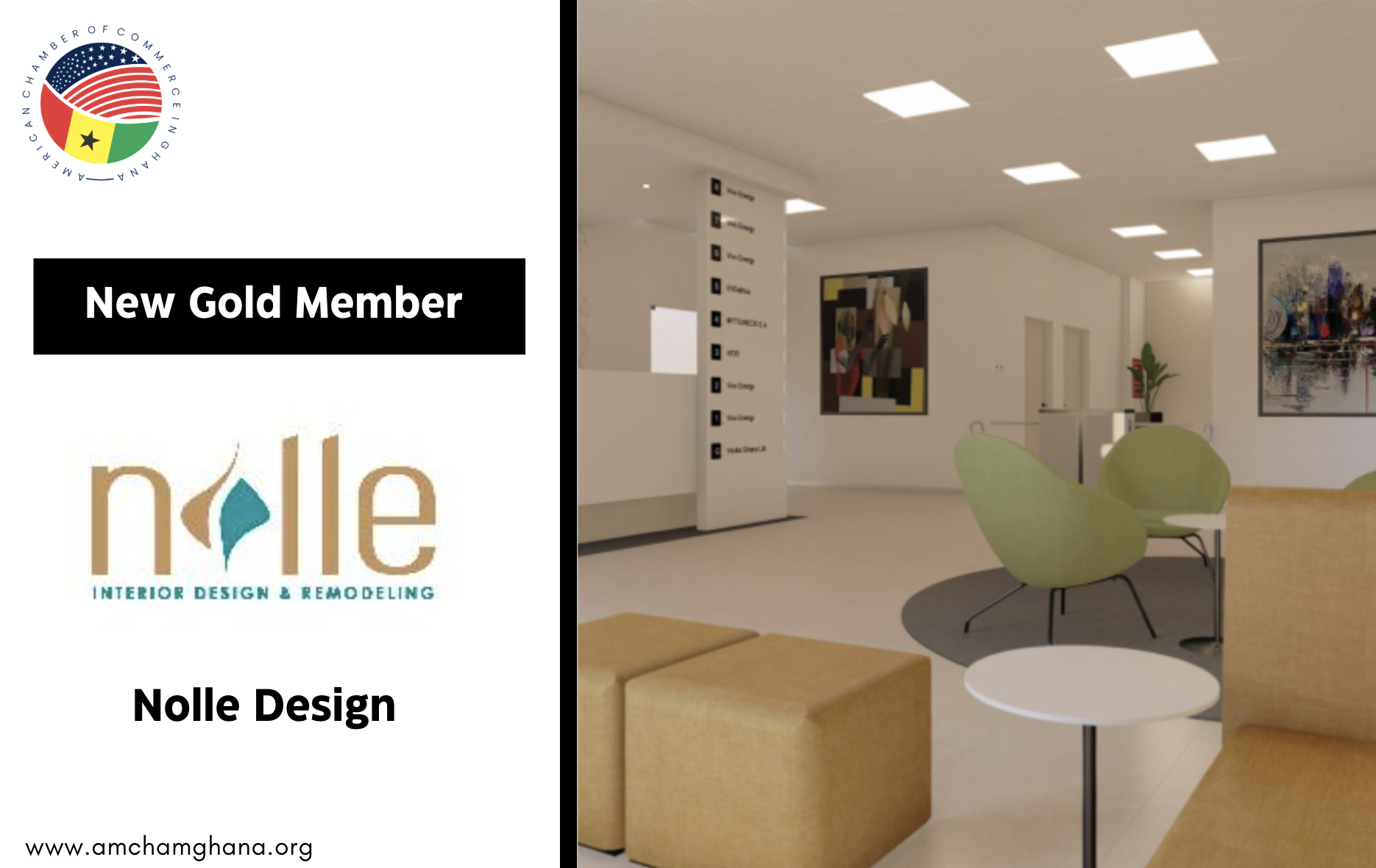 Nolle Design Joins AmCham Ghana - American Chamber of Commerce - Ghana